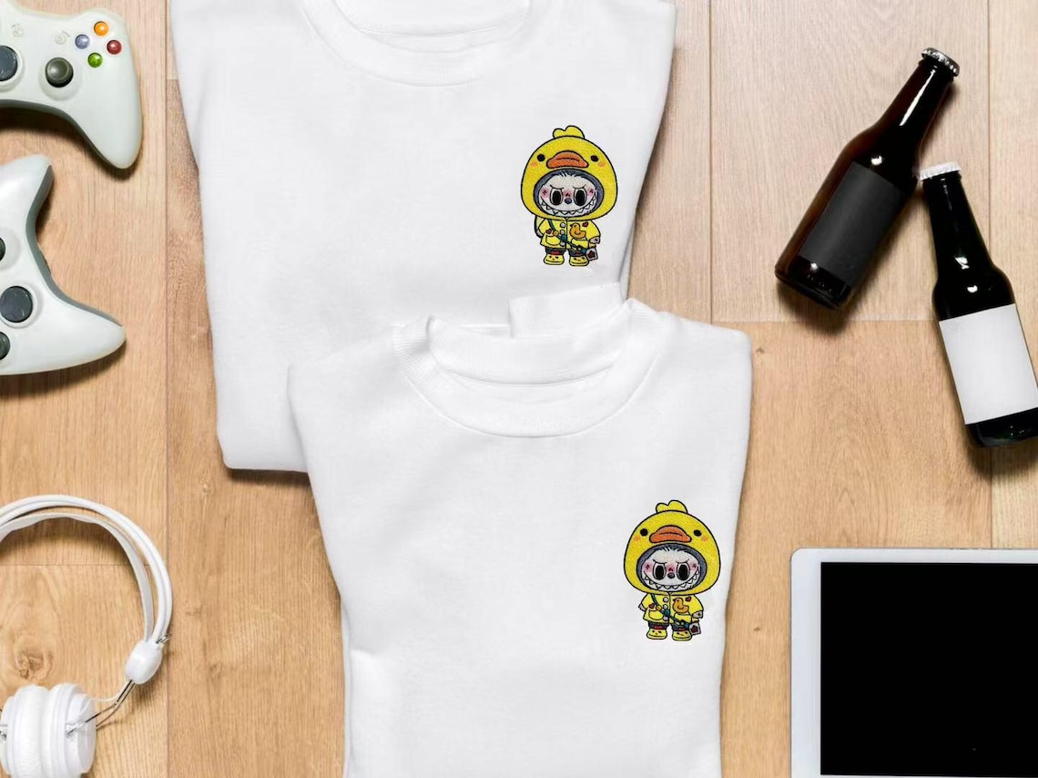 Costume Yellow Duck Labubu Embroidery File - Etsy