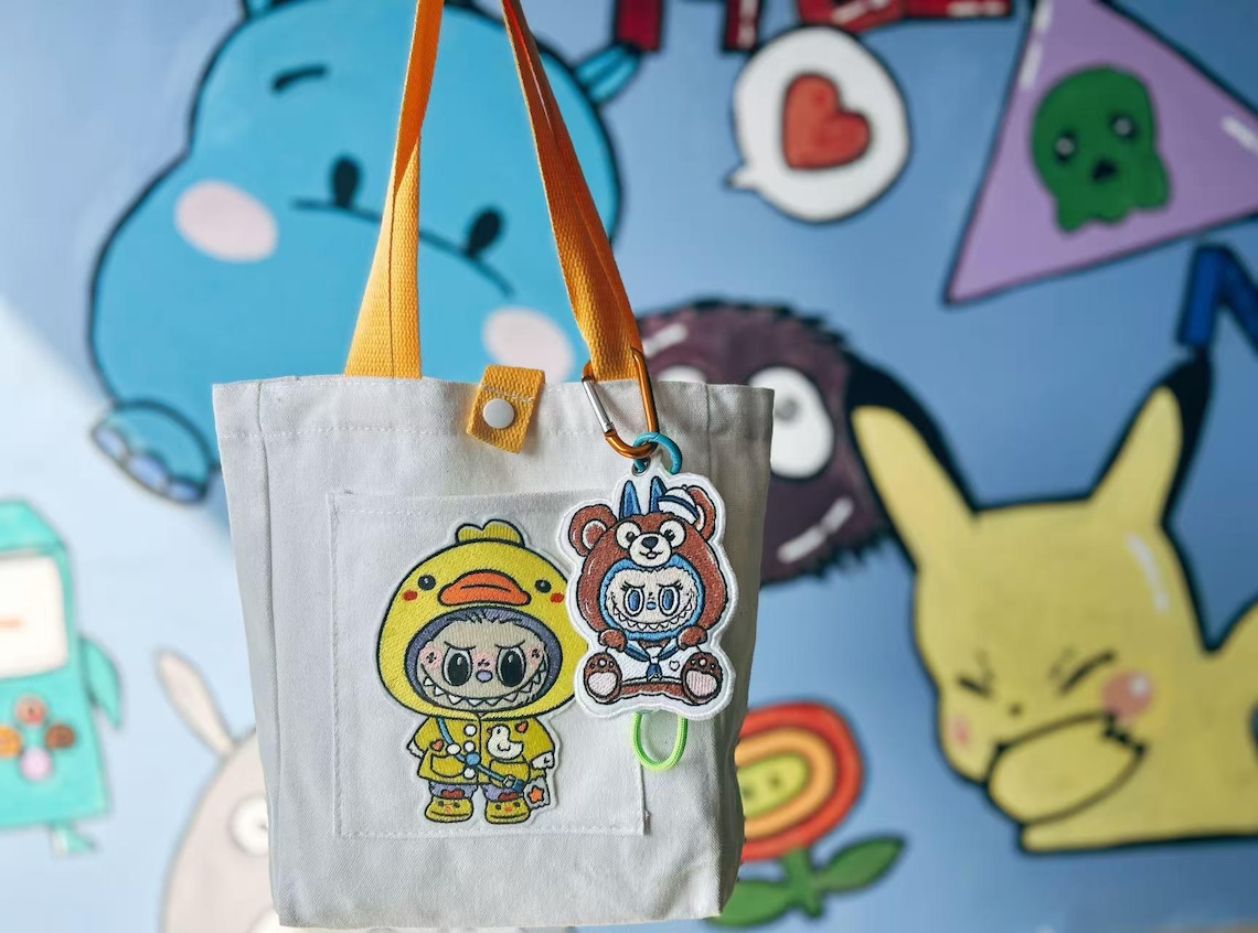 Costume Yellow Duck Labubu Embroidery File - Etsy