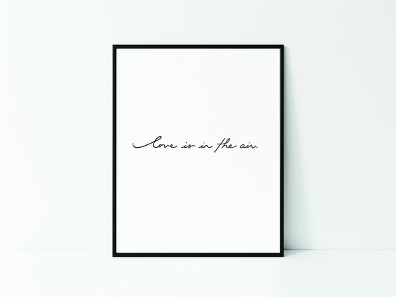Love is in the Air Digital Download Print | Etsy