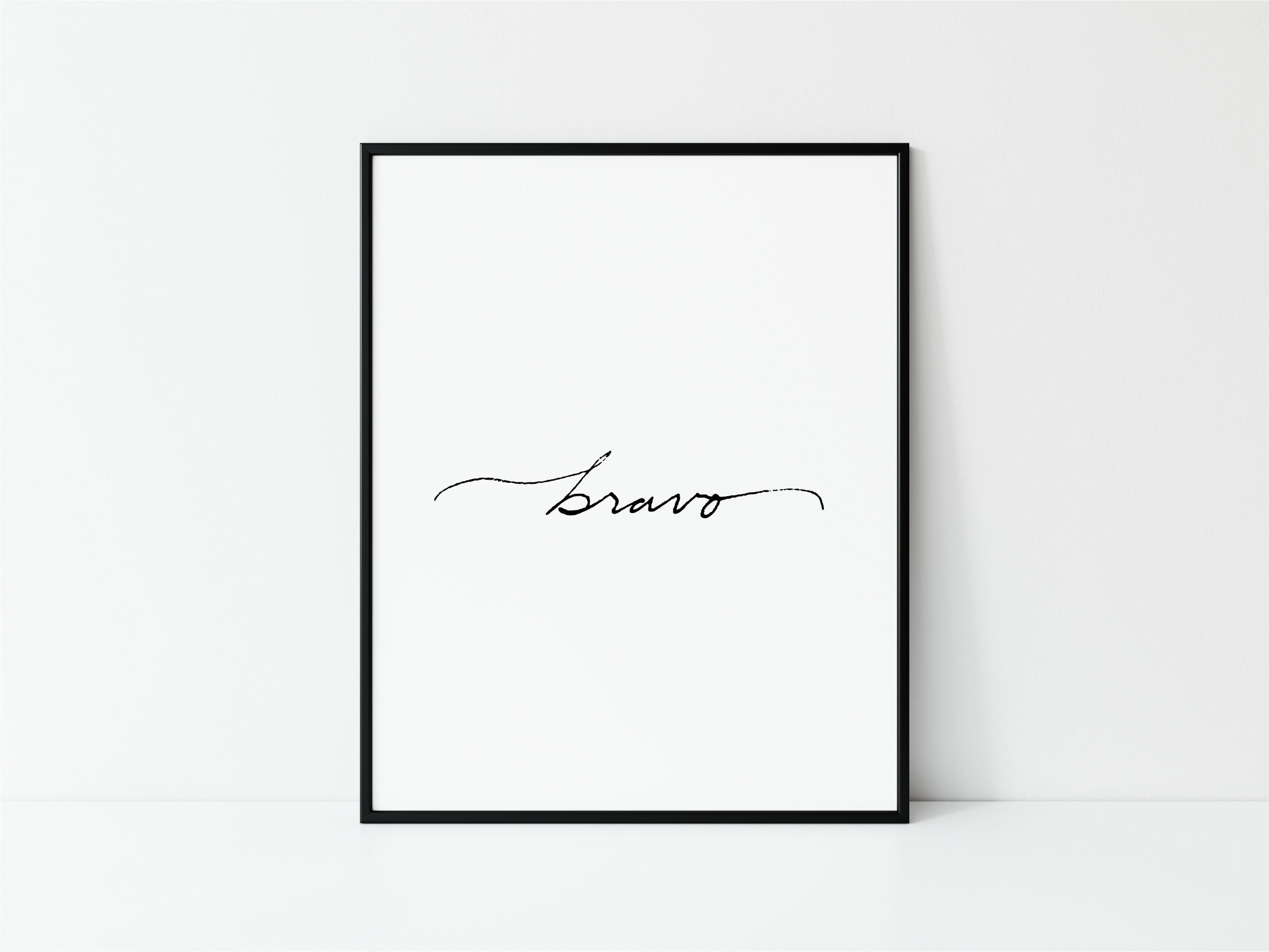 Bravo, Good Job, Well Done, Italian Saying, Minimalist Office Art ...