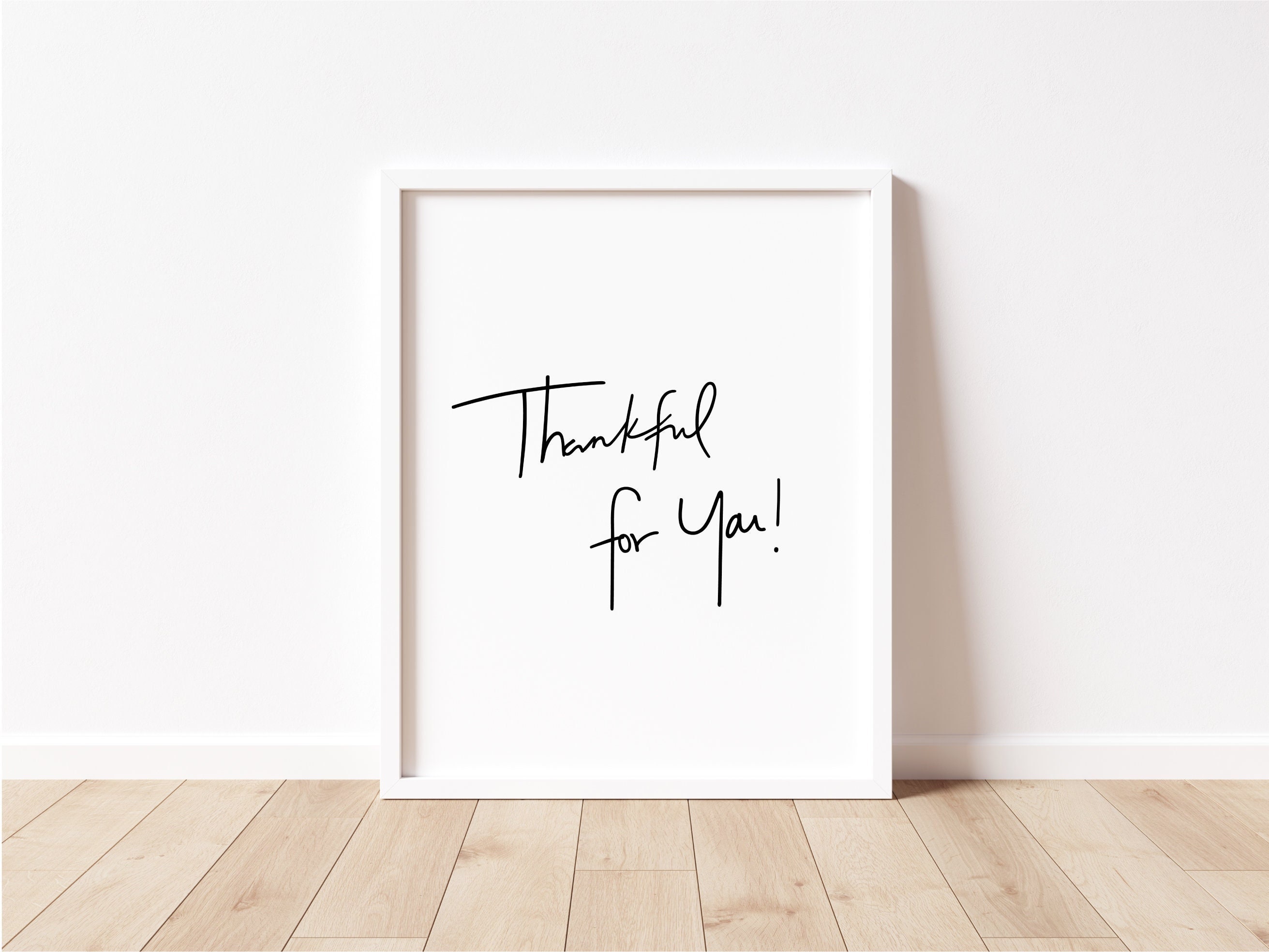 Thankful for You, Party Printable, Thanksgiving Decor, Thank You Gift ...