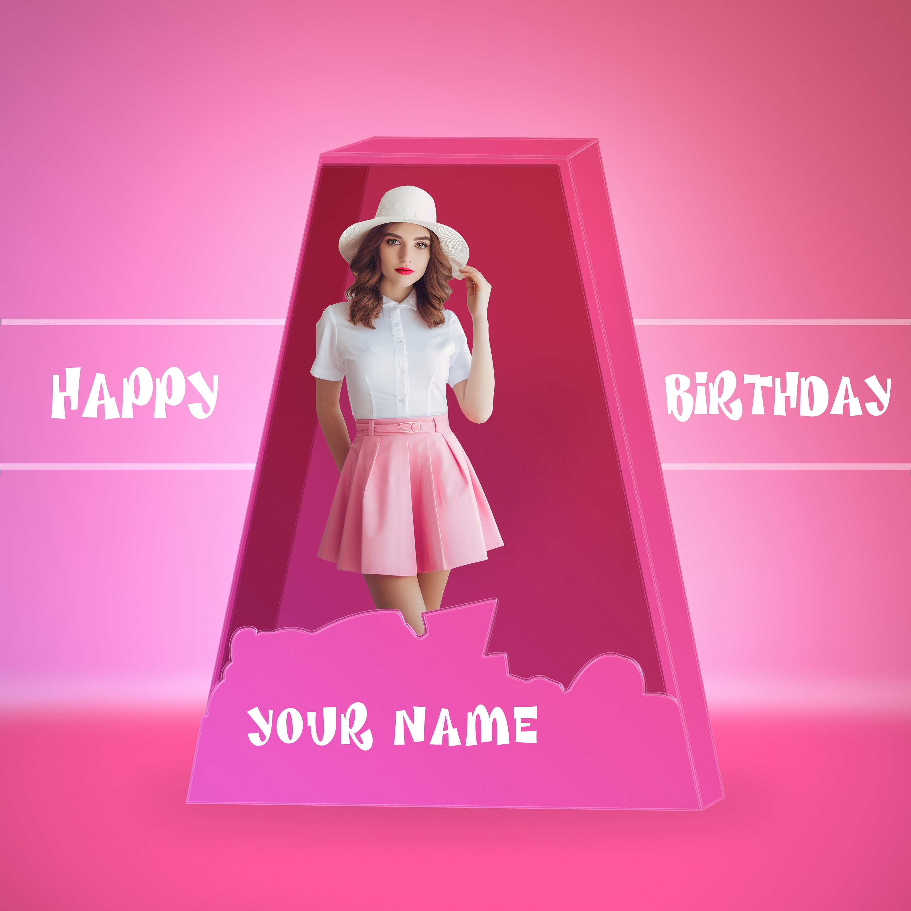 Doll Box Customization With Photoshop File Background Digital - Etsy