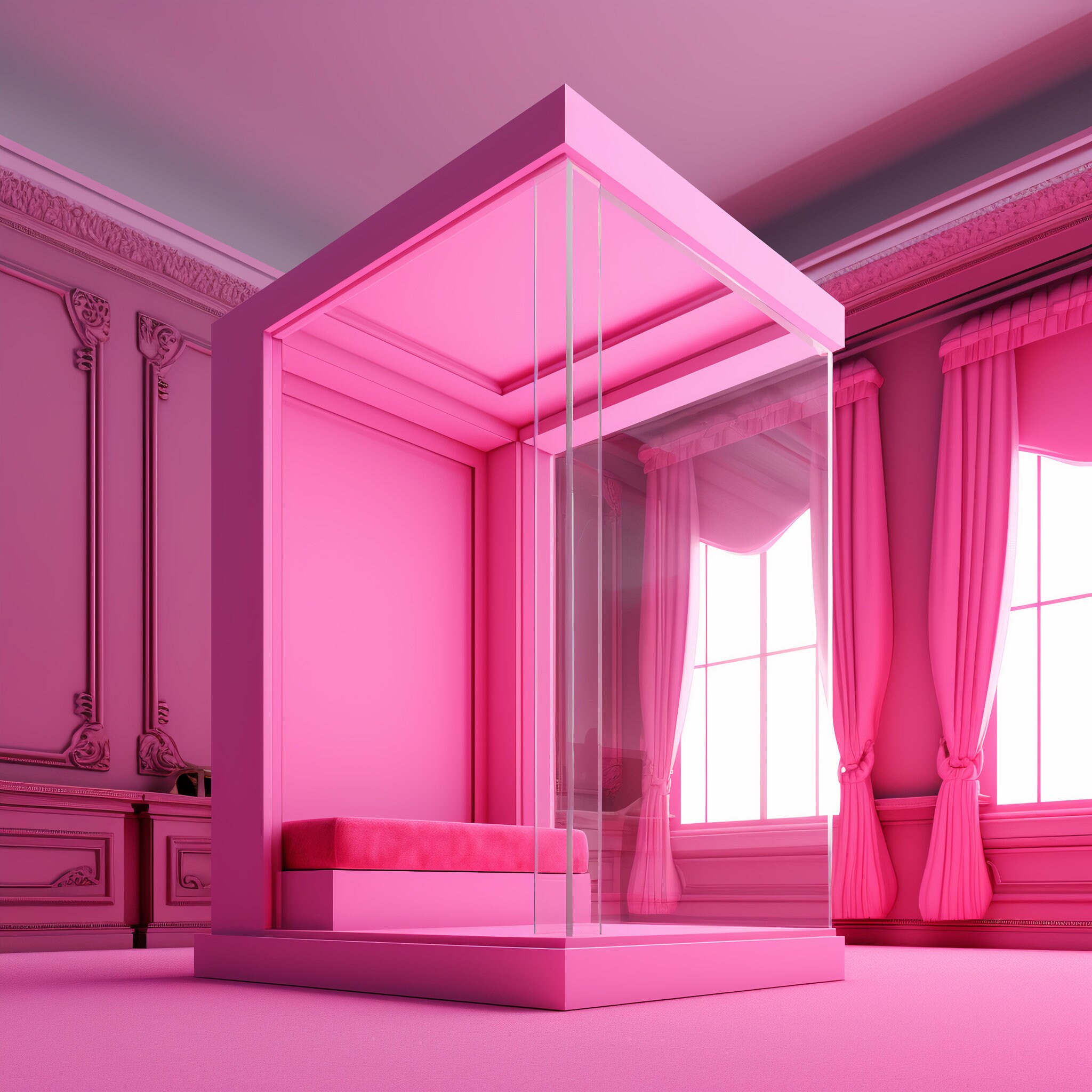 Futuristic Doll Box Background ( Digital ) - Etsy
