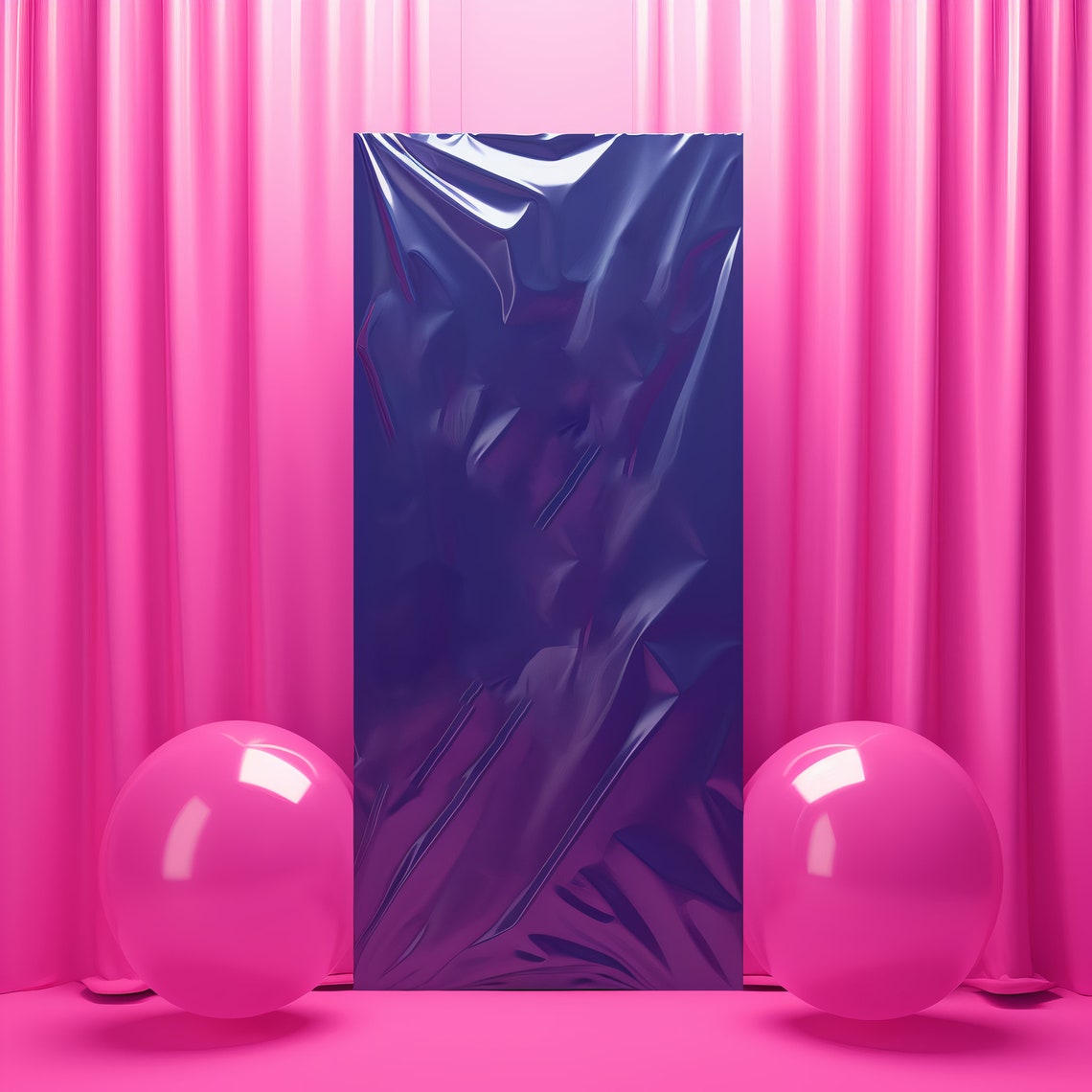 Doll Box Frame With Balloon Digital Background - Etsy