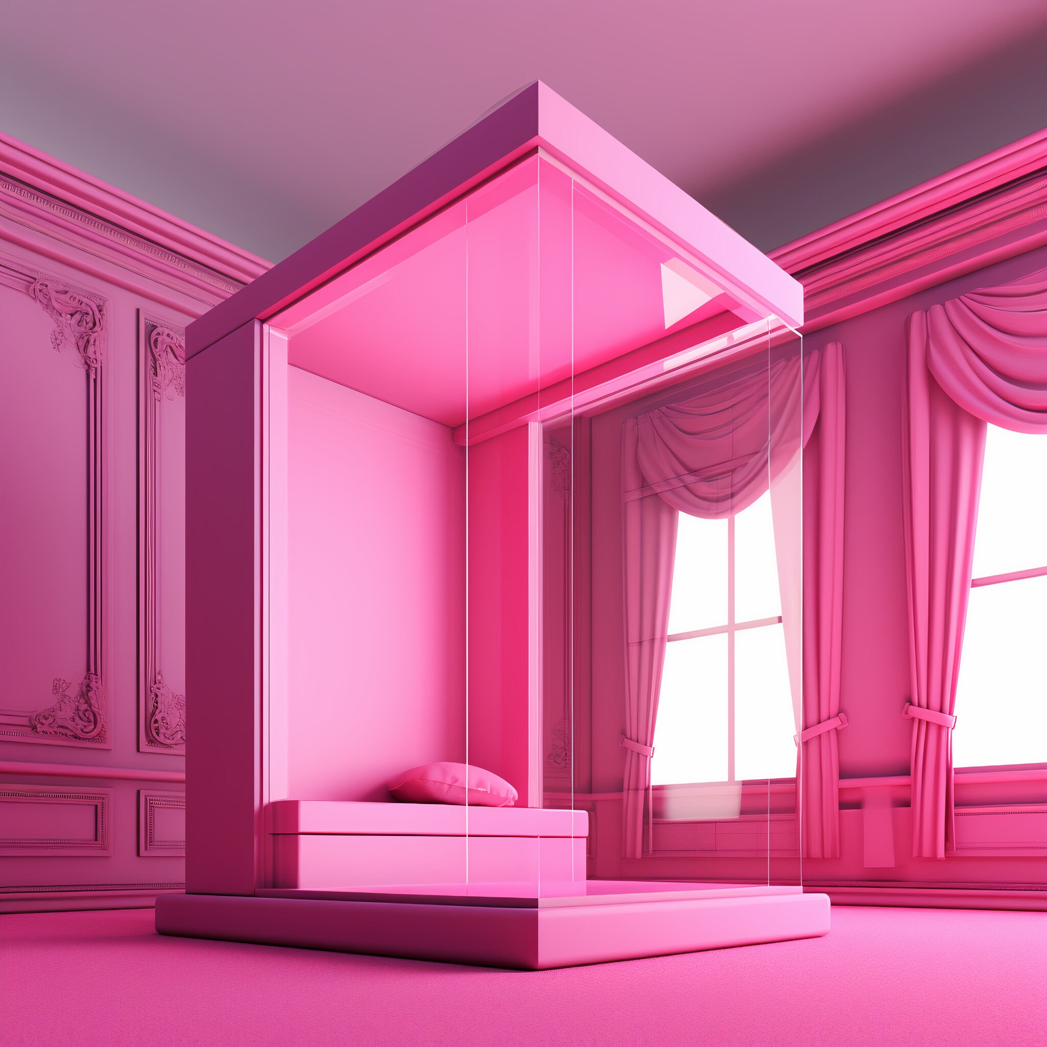Futuristic Doll Box Background ( Digital ) - Etsy