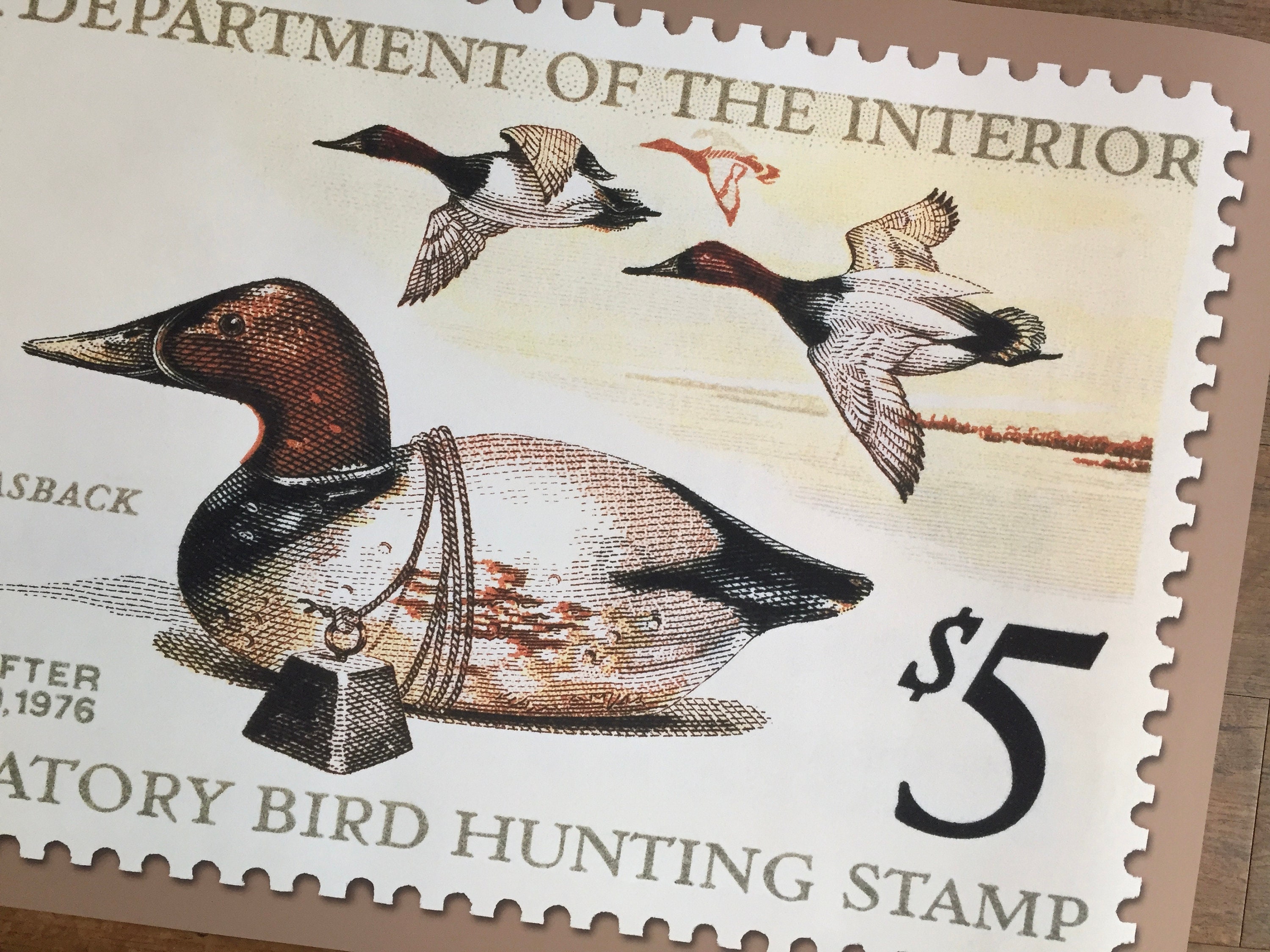 Duck Hunting Art, 1975 Duck Stamp Poster Print, 36x24 - Etsy