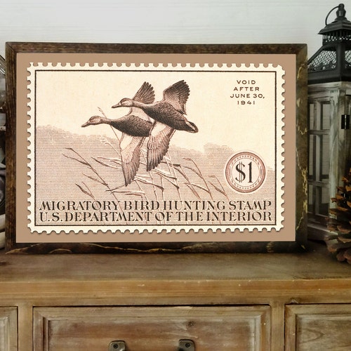 Duck Hunting Art 1959 Federal Duck Stamp Poster Print 18x12 - Etsy