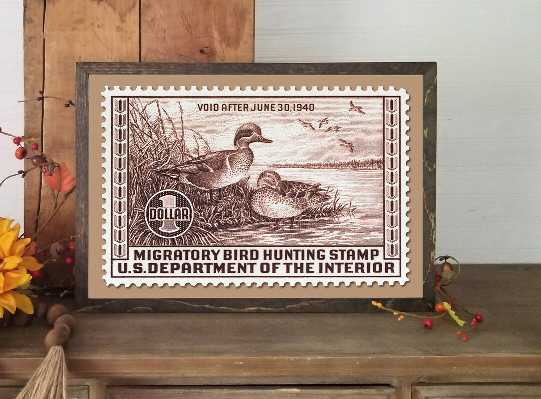 Duck Hunting Art, 1939 Duck Stamp Poster Print, 18x12 - Etsy