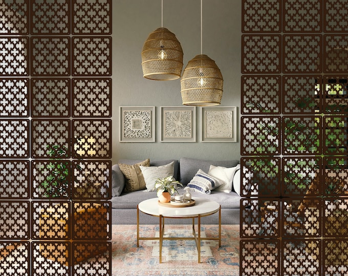 Framed Custom Room Divider Panels, Choose Your Material and Color ...