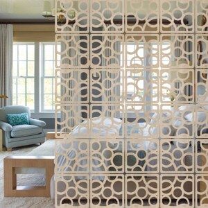 Interior Partition, Wooden Room Divider, Privacy Screen Indoor, Panels ...