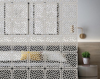 Room Separator, Wooden Hanging Room Divider Panels, Interior Partition ...