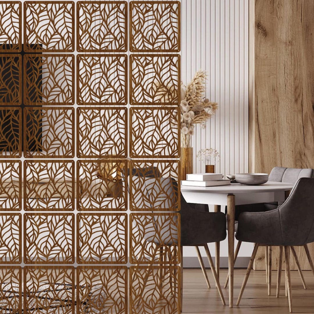 Room Divider, Hanging Wall Divider, Wooden Decorative Panels, Privacy ...