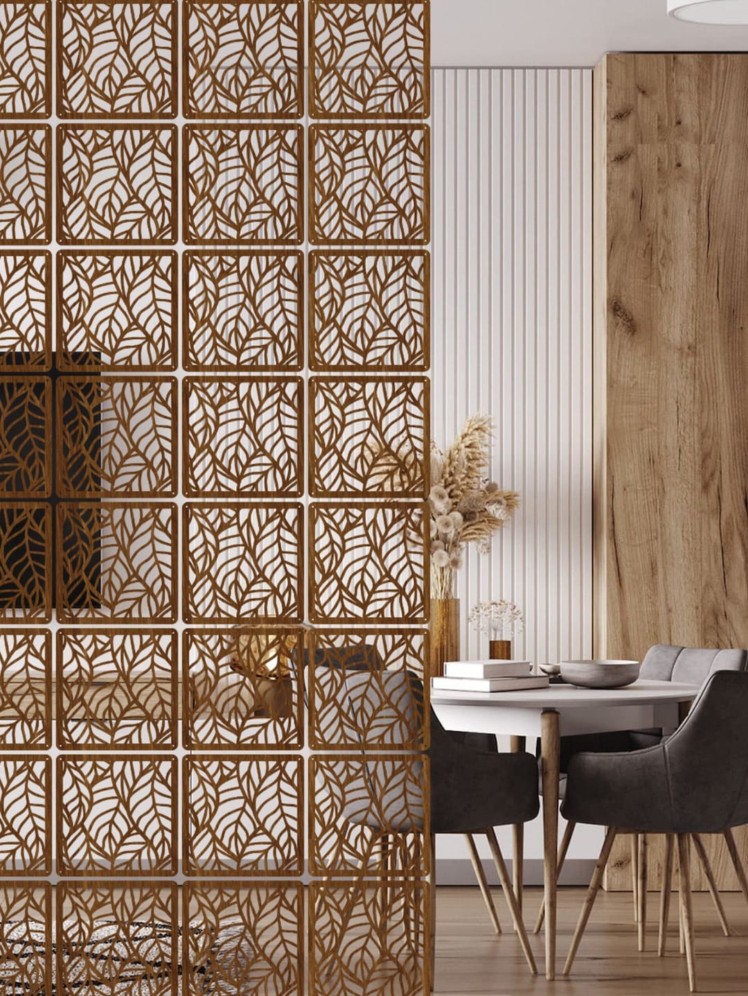 Room Divider, Hanging Wall Divider, Wooden Decorative Panels, Privacy ...