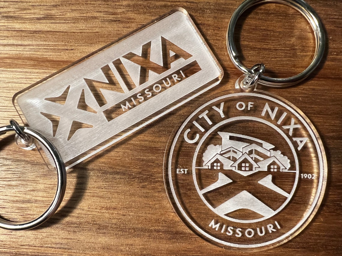 Custom Logo Rectangle or Round Keychain Personalized - Etsy