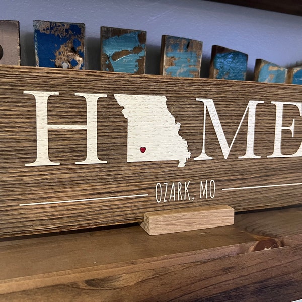 Wooden State Sign - Etsy