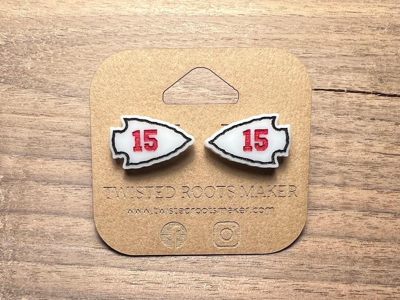 MINI White Kansas City Chiefs Arrowhead Laser Cut Painted - Etsy