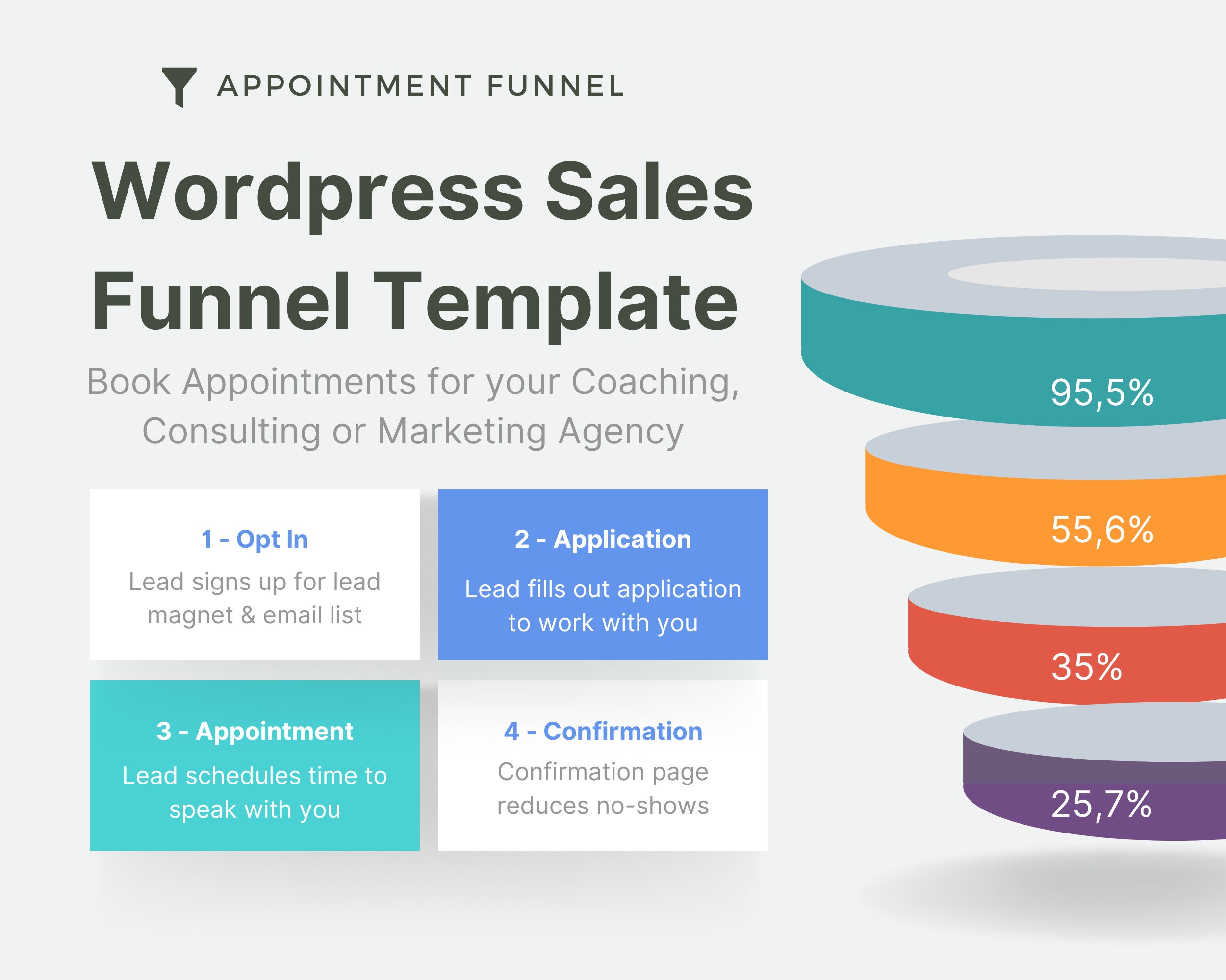 Wordpress Sales Funnel Template Book Appointments With Leads and Get ...