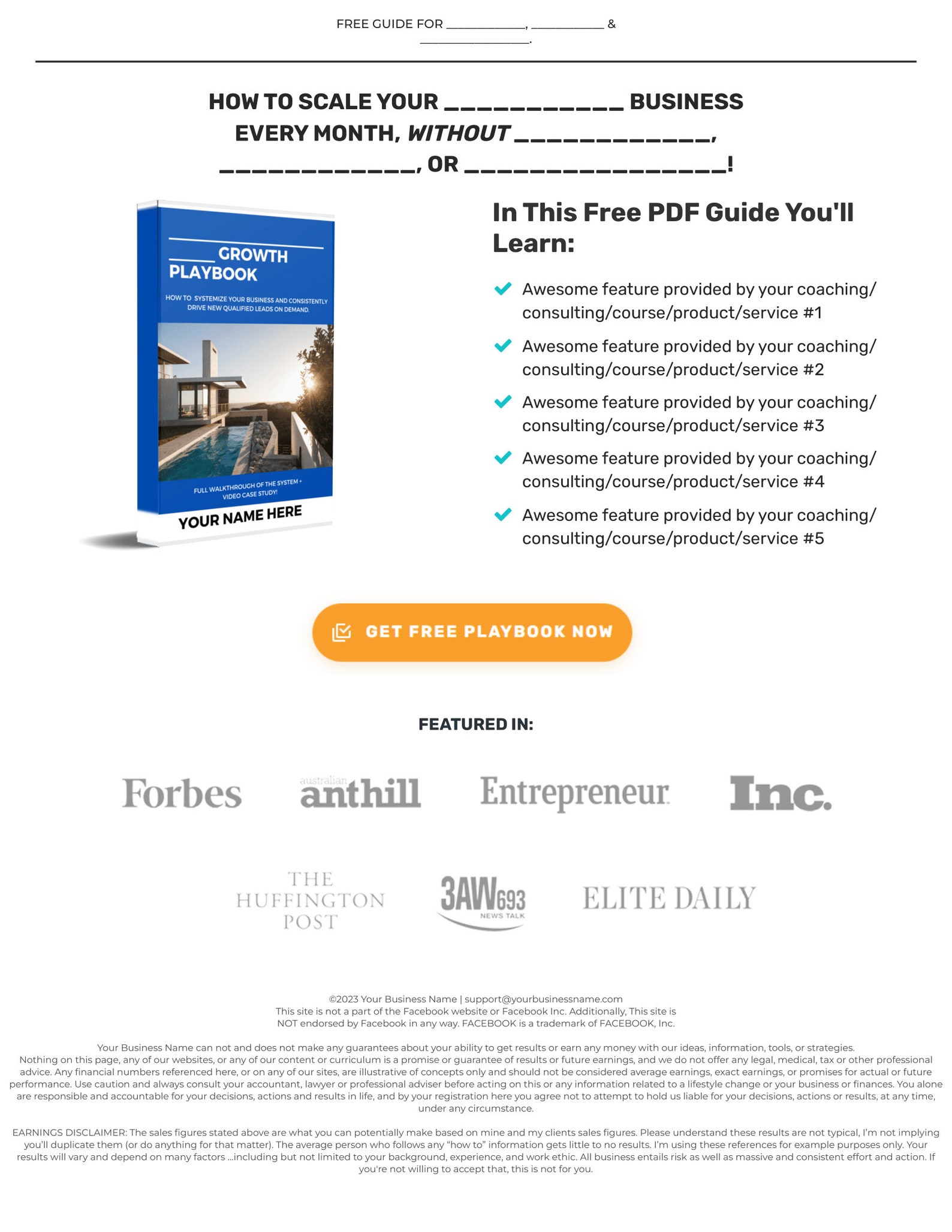 Wordpress Sales Funnel Template | Book Appointments With Leads and Get ...