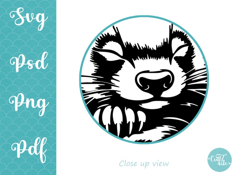 Ferret SVG | Cute & Funny Ferret Clipart | Pet Ferret Svg | Ferret ...