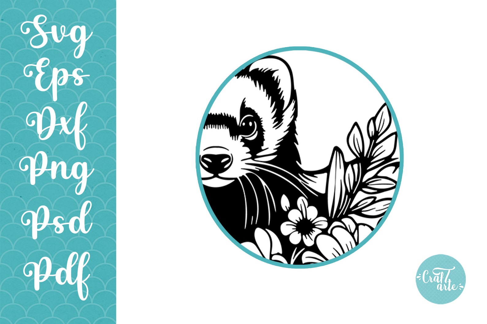 Ferrets PNG, Cute Ferret Svg, Ferret Design Clipart, Playing, Vector ...