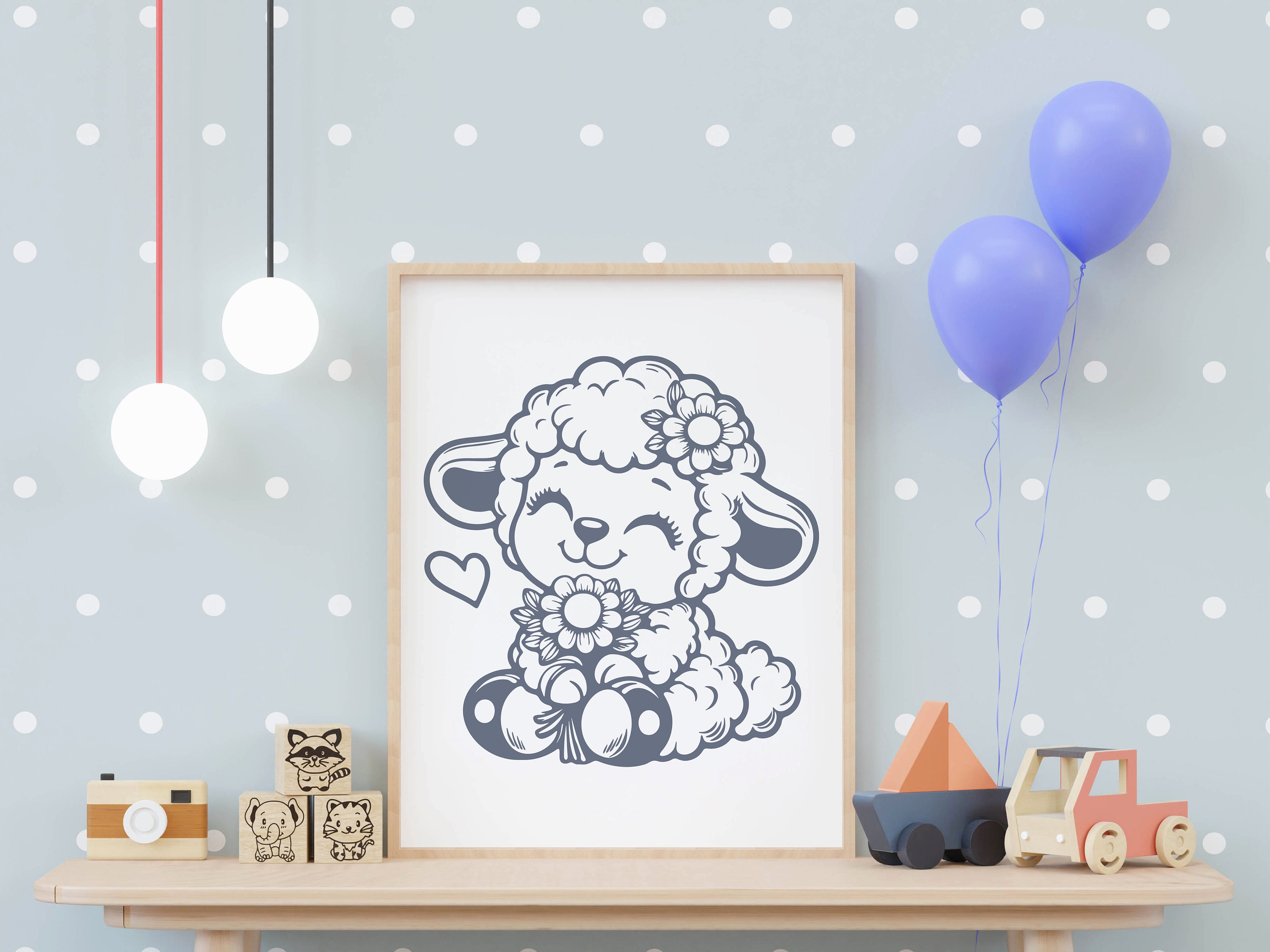 Oveja Cordero SVG Floral Vivero Fluffy Niños Camisa Bebé Recién Nacido ...