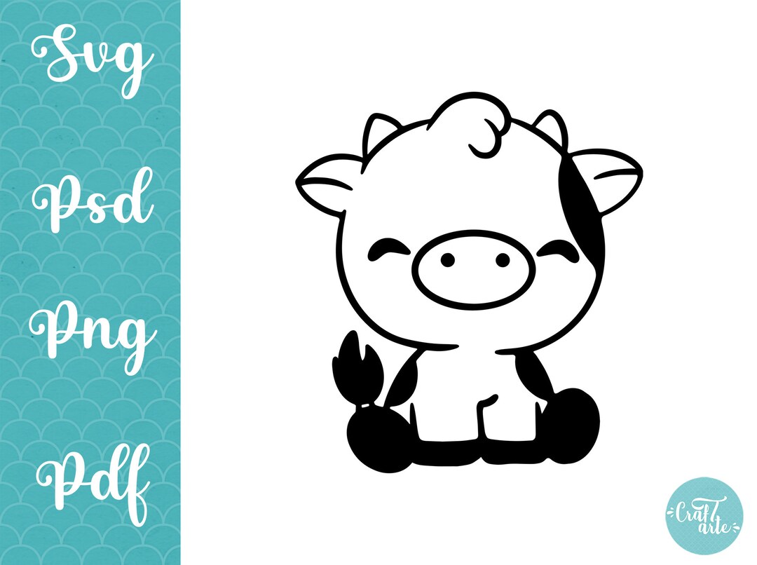 Cute Baby Cow Svg / Clipart / Cow Svg / Children Gift / Baby Shower ...