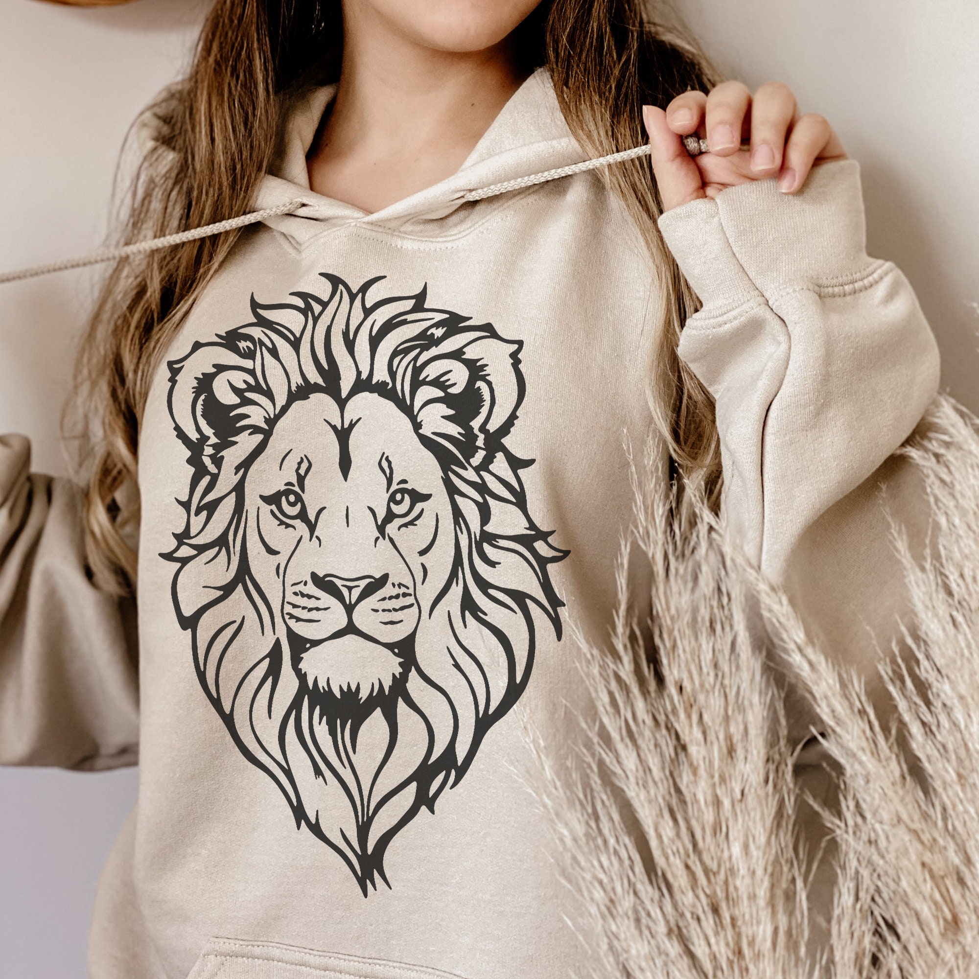 LION HEAD SVG, Lion Head Svg, Lion Clipart, Lion Head Svg Cut File for ...