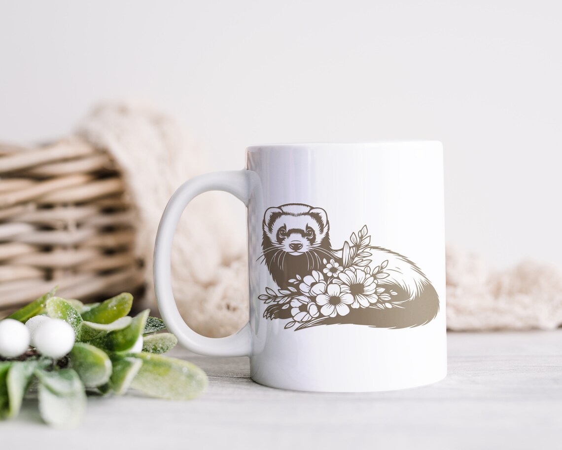 Ferrets PNG, Cute Ferret Svg, Ferret Design Clipart, Playing, Vector ...