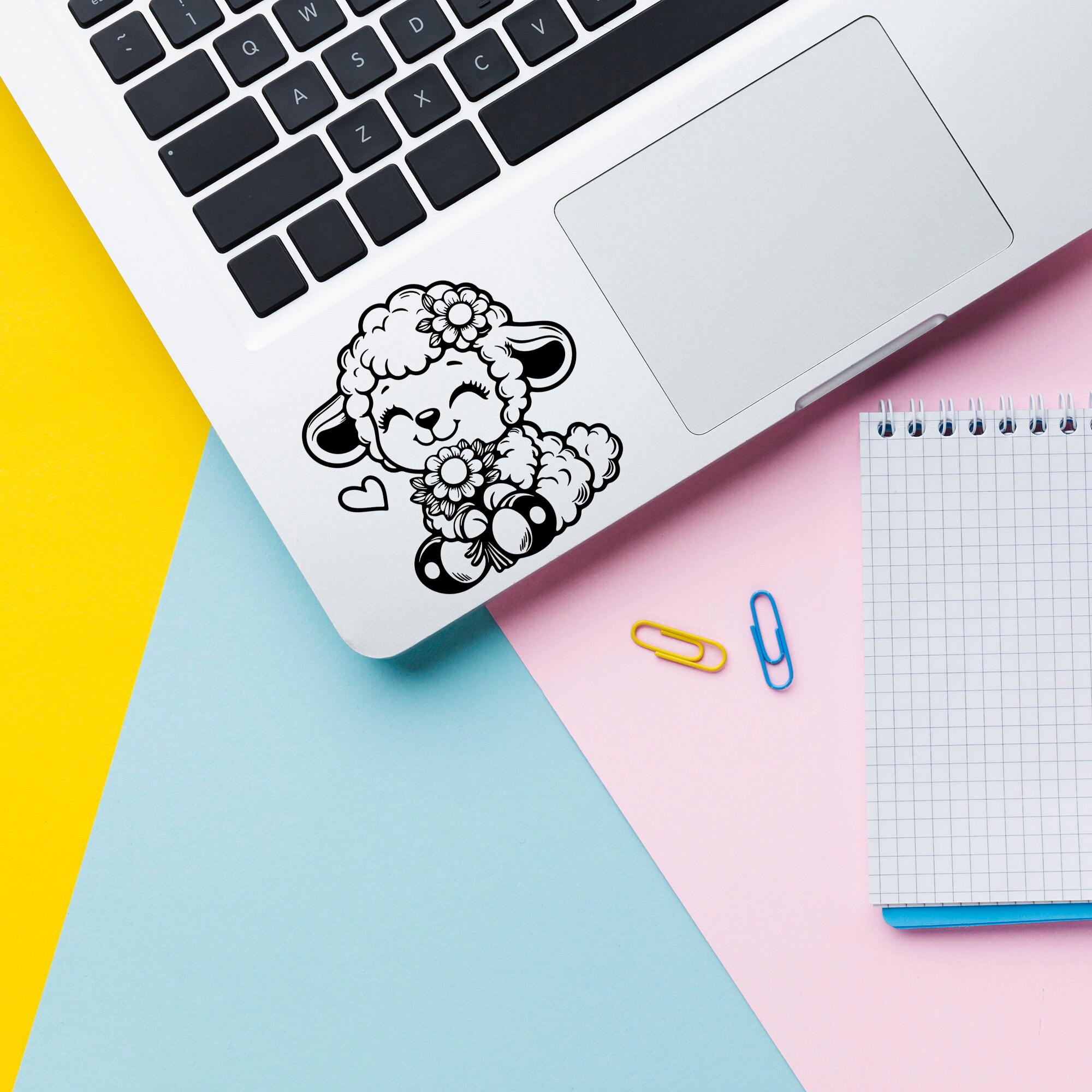 Oveja Cordero SVG Floral Vivero Fluffy Niños Camisa Bebé Recién Nacido ...