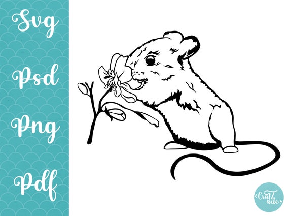 Cute Mouse SVG Flower Forest Mouse Svg Forest Shirt Svg | Etsy