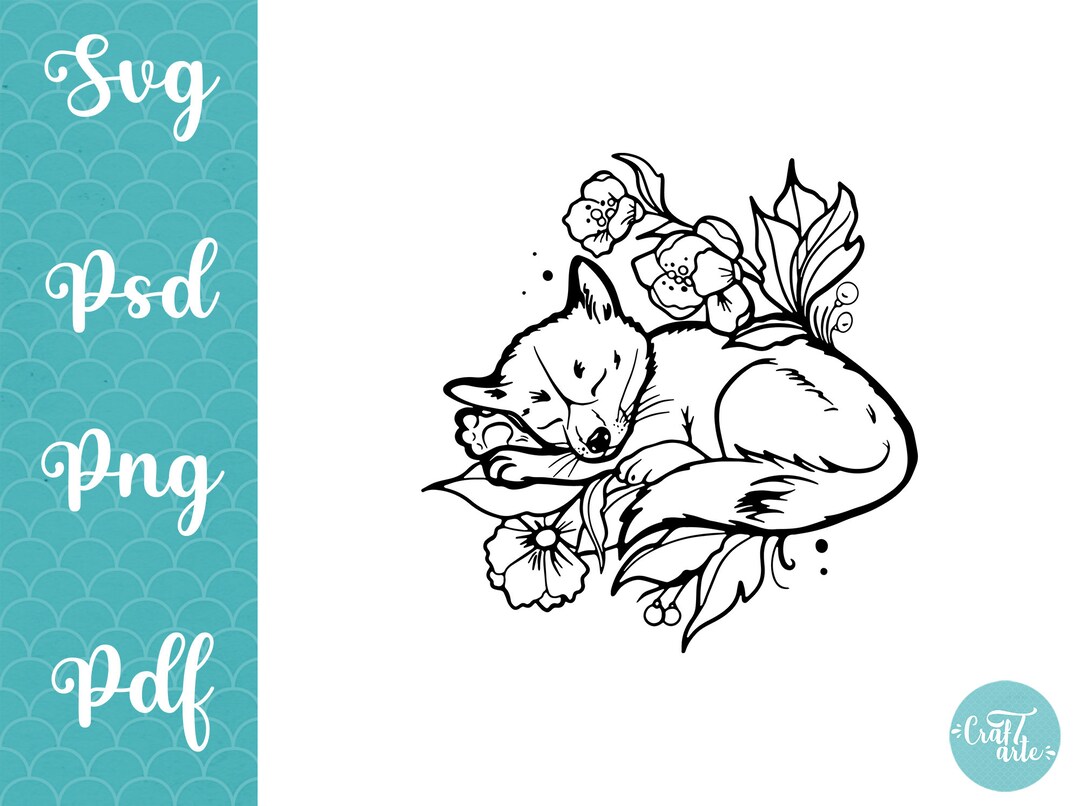 Little Fox Svg / Fox Svg / Forest Animal Svg / Cricut / Clipart / Dxf ...