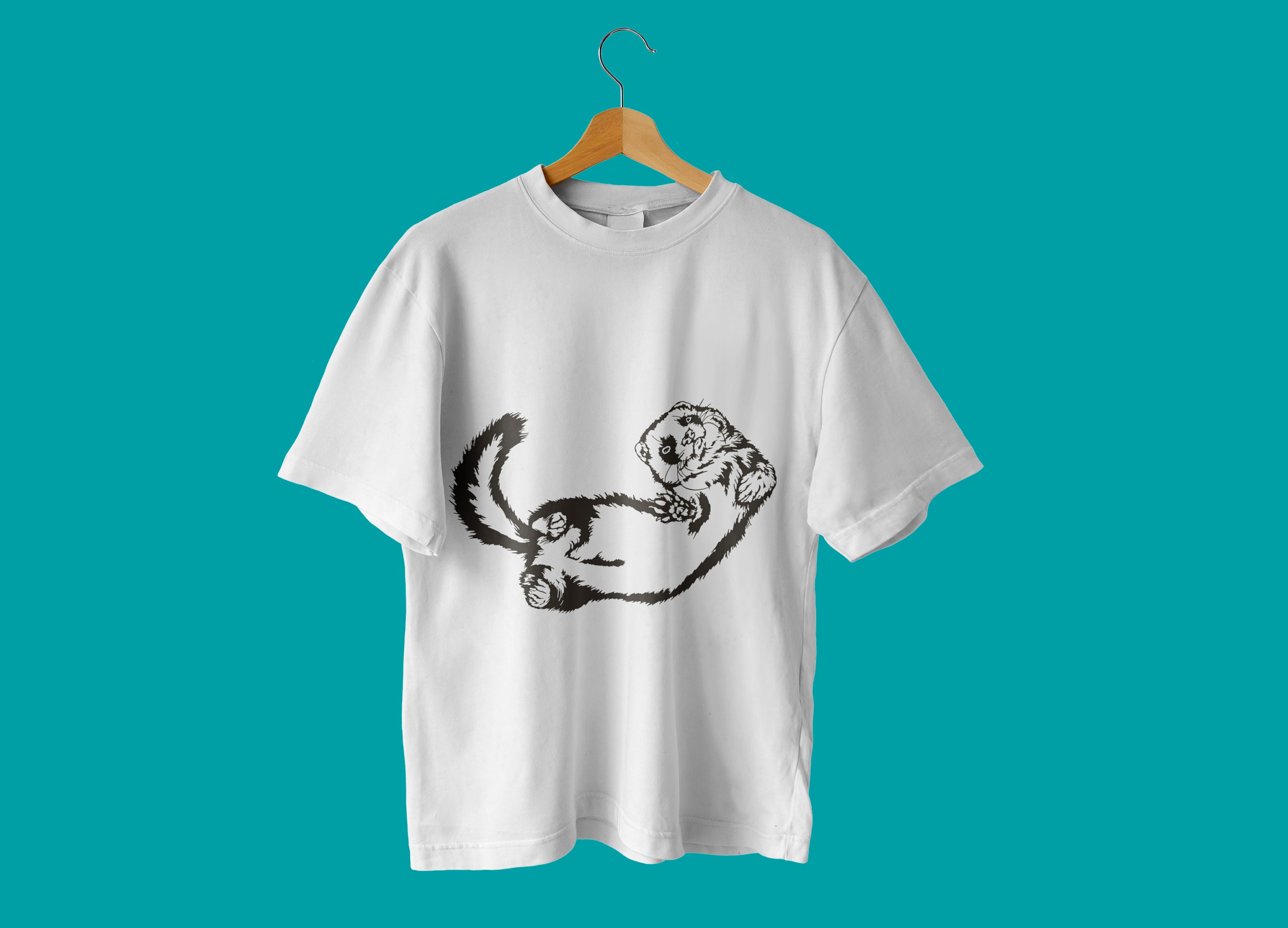 Ferrets PNG, Cute Ferret Svg, Ferret Design Clipart, Playing, Vector ...