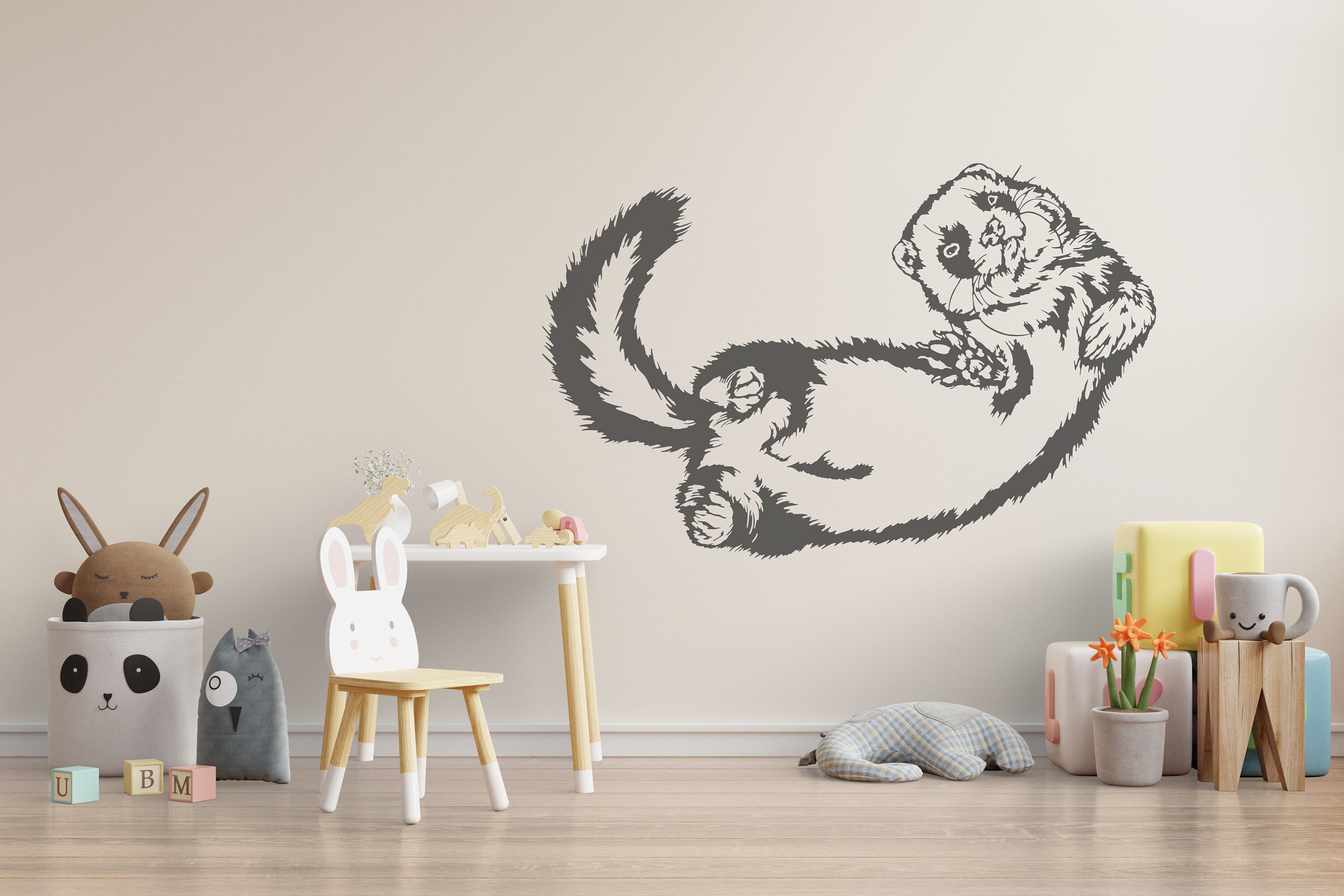 Ferrets PNG, Cute Ferret Svg, Ferret Design Clipart, Playing, Vector ...