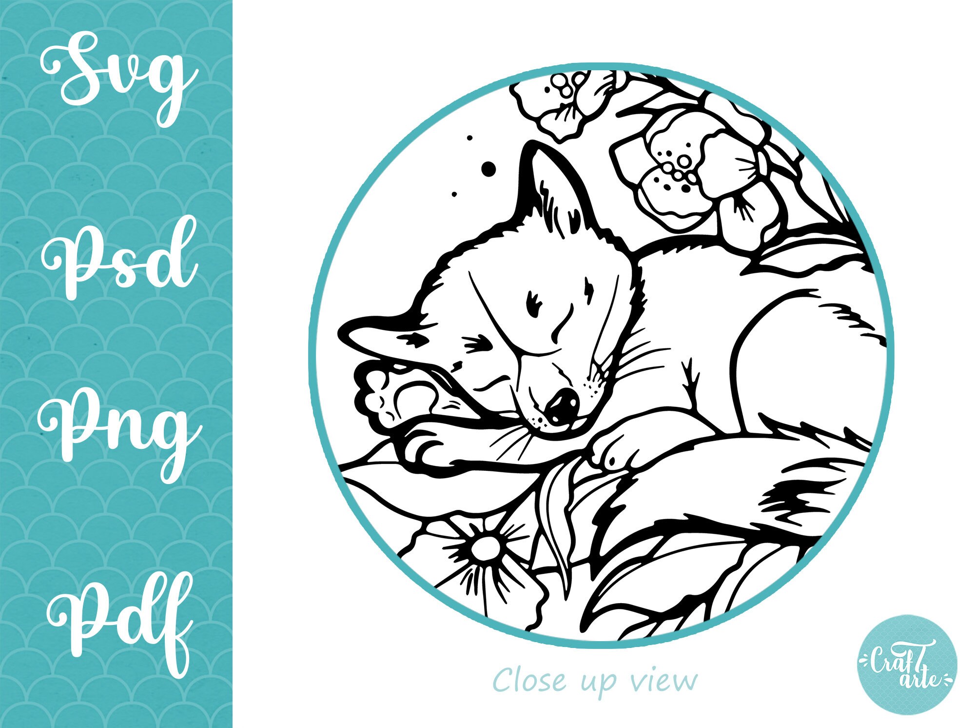 Little Fox Svg / Fox Svg / Forest Animal Svg / Cricut / Clipart / Dxf ...