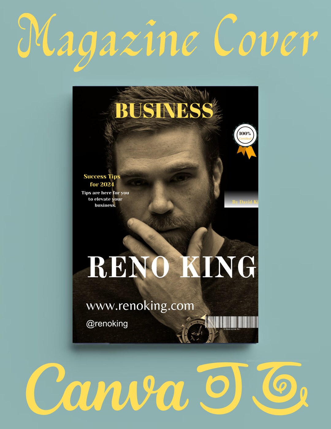 MAGAZINE Cover,magazine Cover Poster Template,fully Editable Canva ...