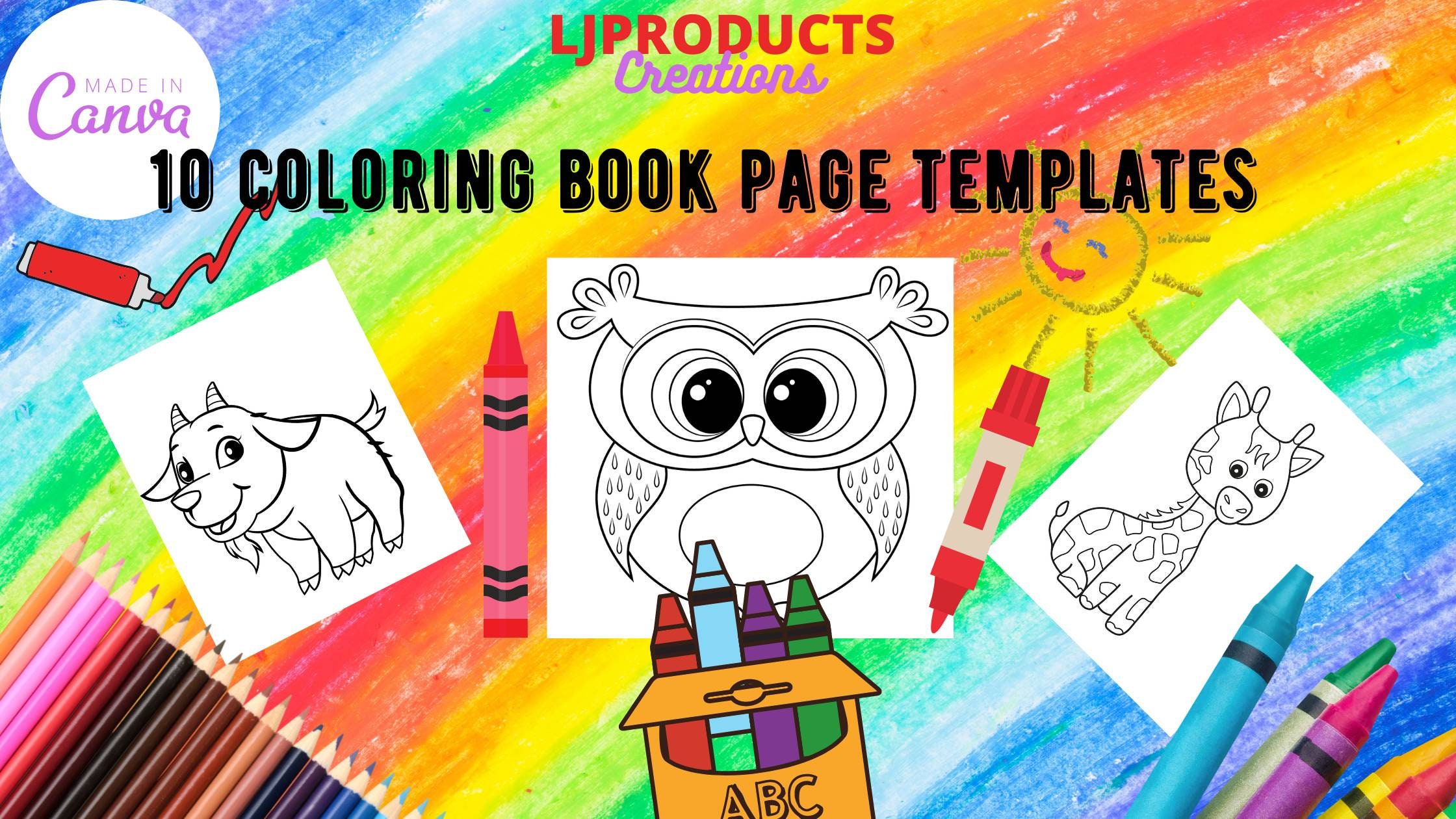Kids Grade School Coloring Page Templates (10 Count),coloringbook ...