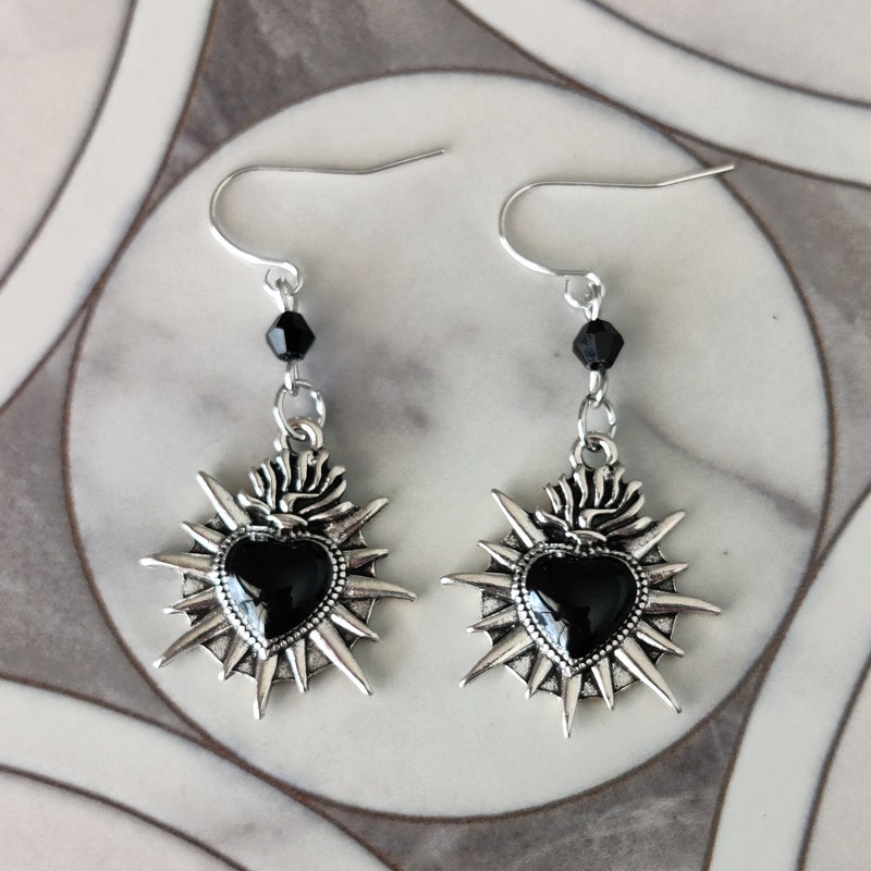 Goth Dangle Earrings - Etsy