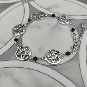 Goth Bracelet Pentagram Bracelet Goth Jewelry - Etsy