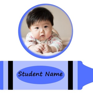 Crayon Name/cubby Tags for Preschools and Daycares (EDITABLE) - Etsy