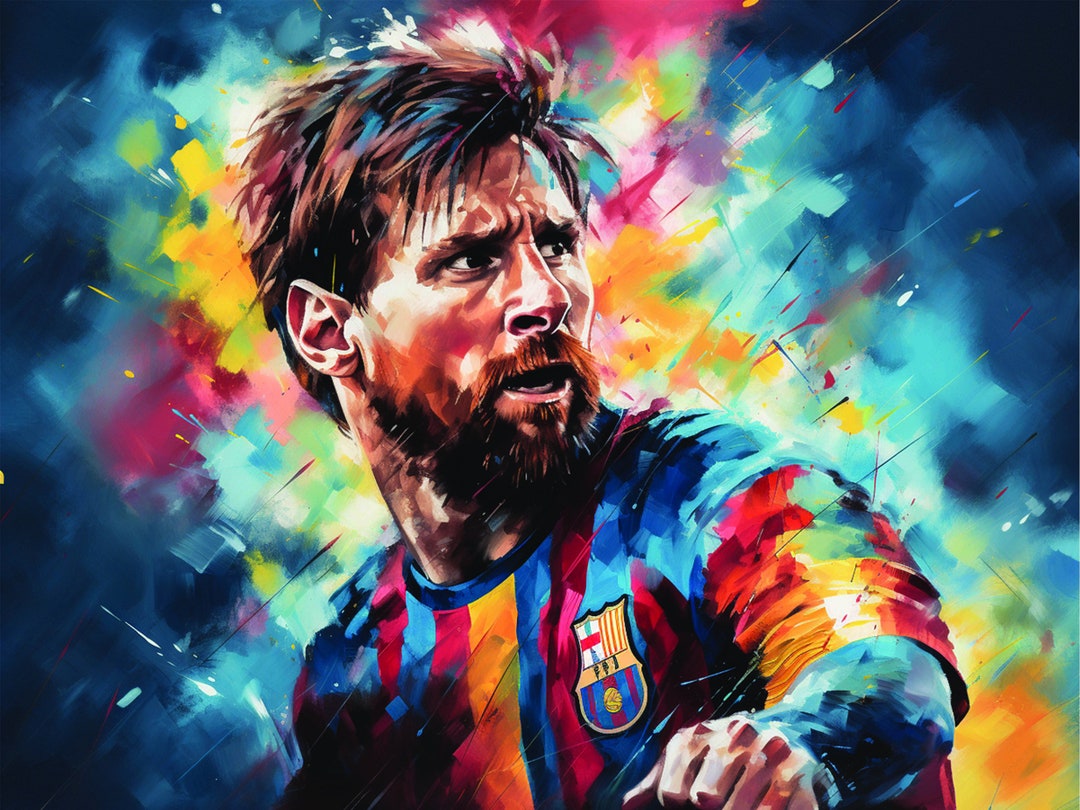 Lionel Messi Poster Digital Download Messi Print Digital home Decor ...