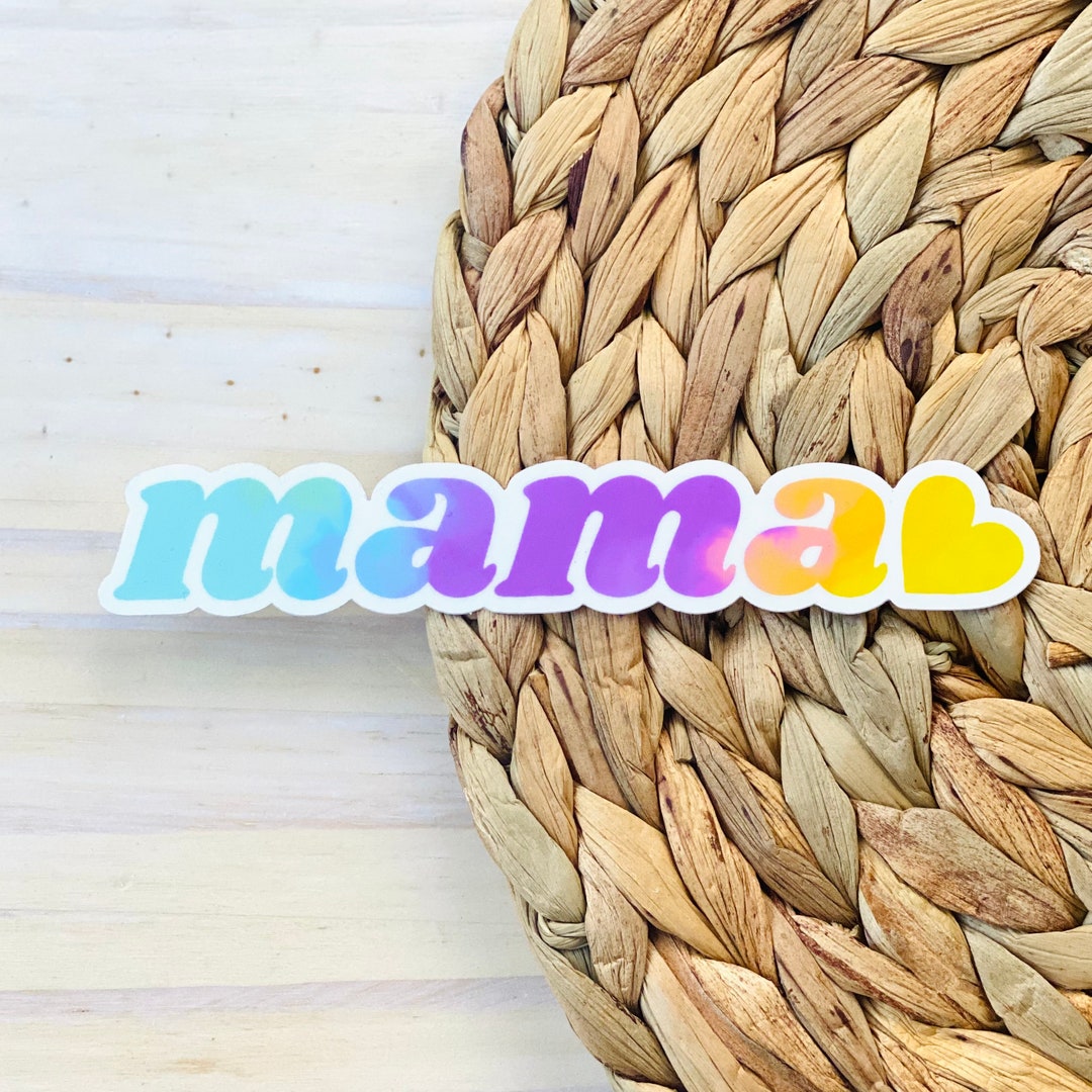 Mama Vinyl Sticker Gift for Mom Water Bottle Sticker Laptop Sticker - Etsy