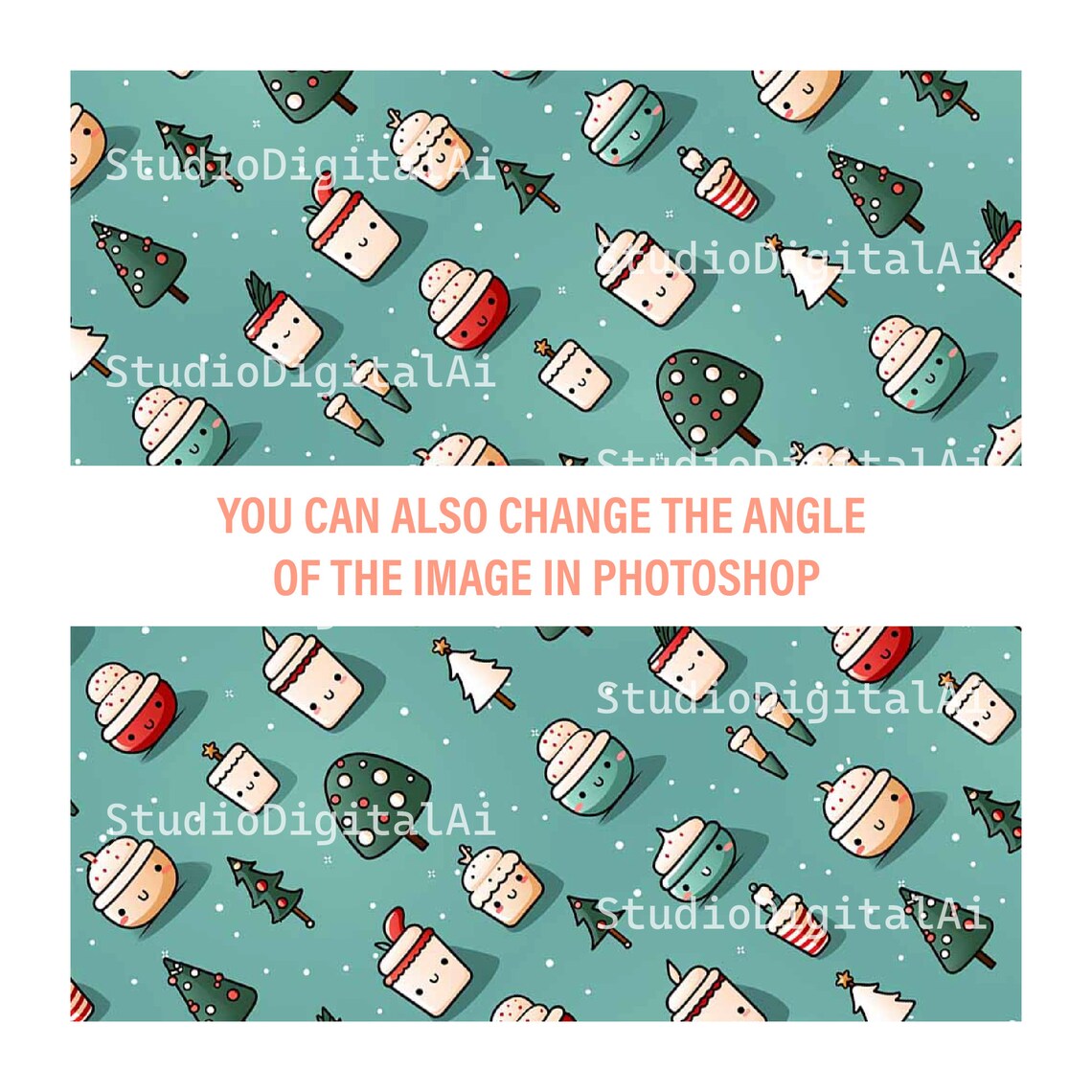 Christmas Paper Digital Patterns Christmas Printables - Etsy
