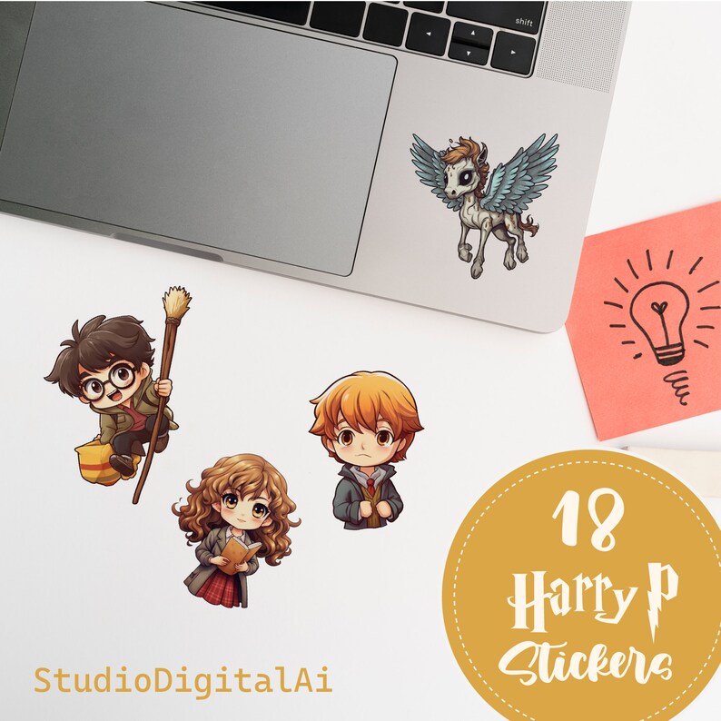 Hogwarts Digital Stickers Stickers Pre-cropped PNG Design Printable ...