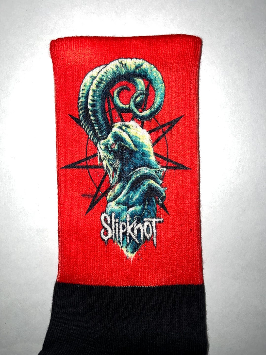 Slipknot Goat Head Rock Socks Men’s 9-12 Polyester - Etsy