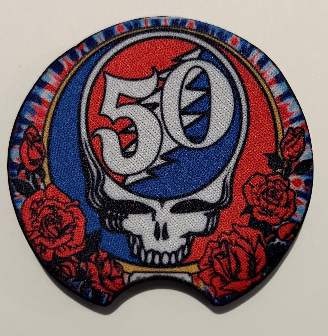 GD Steal Your Face 50th Car Coaster Set - Etsy