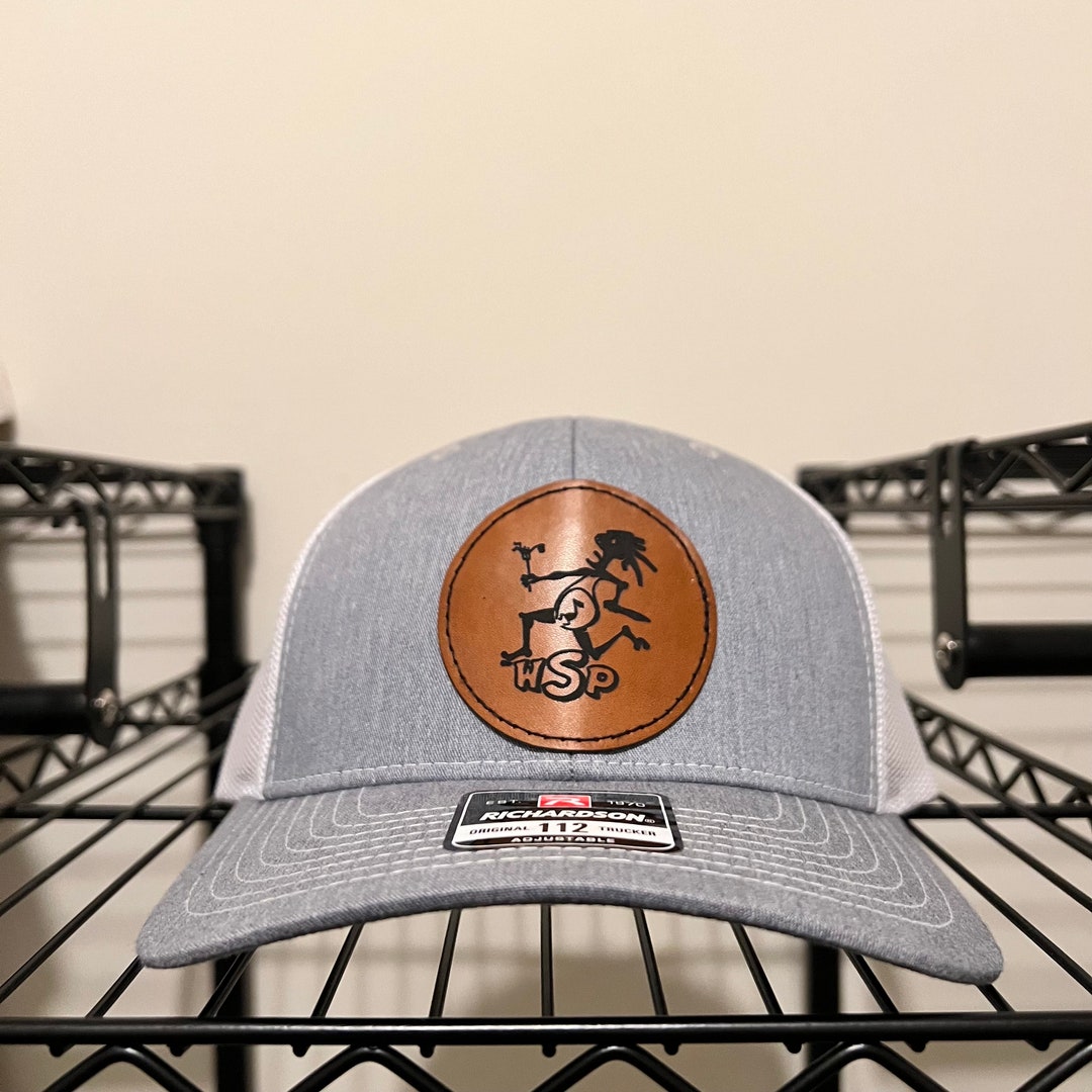 WSP Logo Note Eater Leather Patch Richardson Trucker Hat - Etsy
