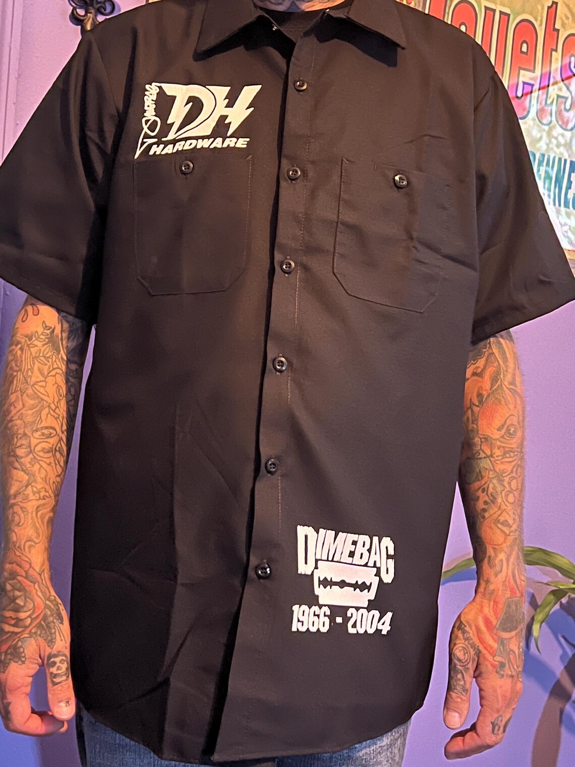 Dimebag Tribute Mechanic Work Shirt - Etsy