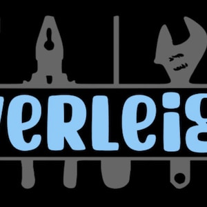 Tool Name Sticker Premium Vinyl Decal decal ONLY - Etsy