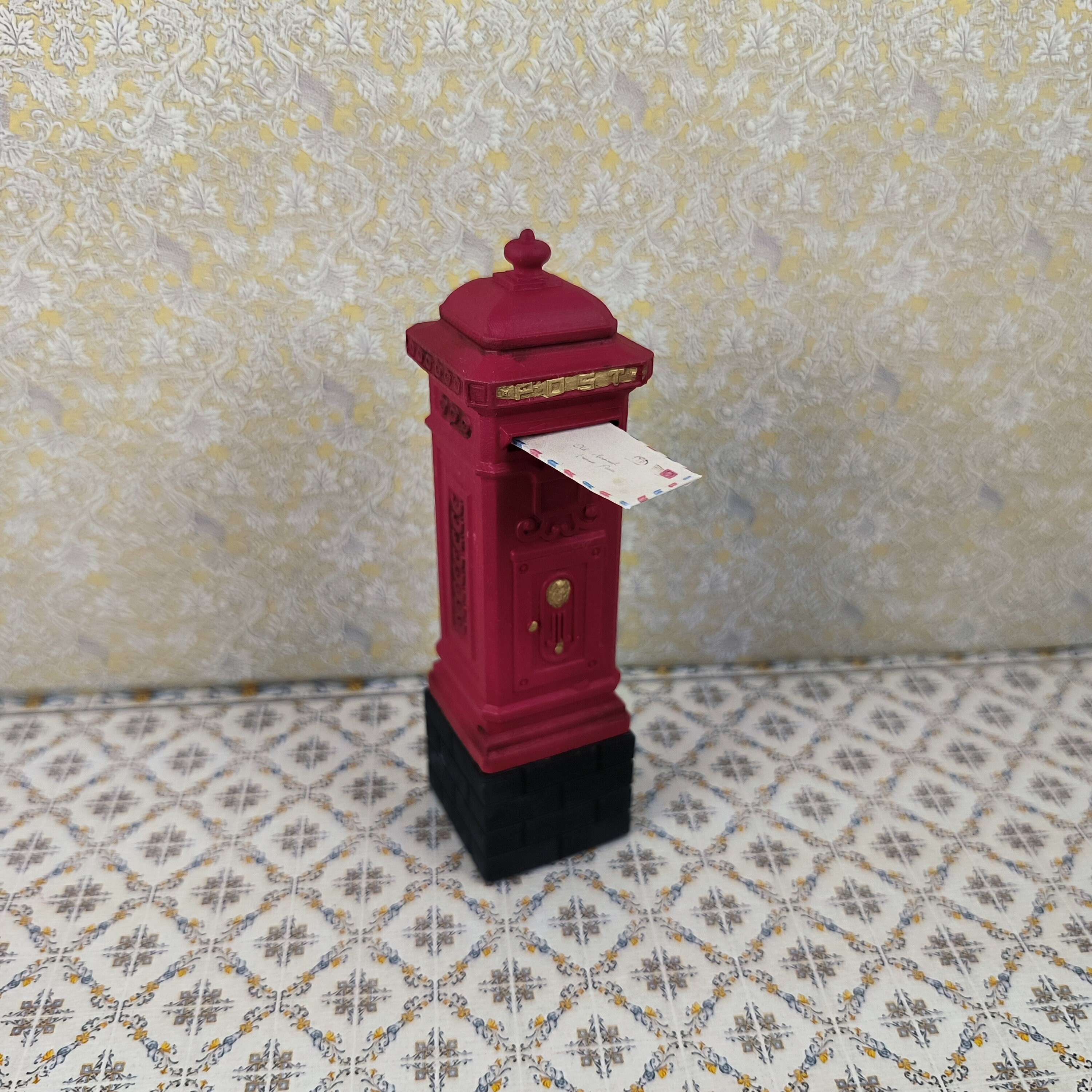 Ooak Victorian Letterbox Dollhouse Miniature 1 12 Scale Etsy