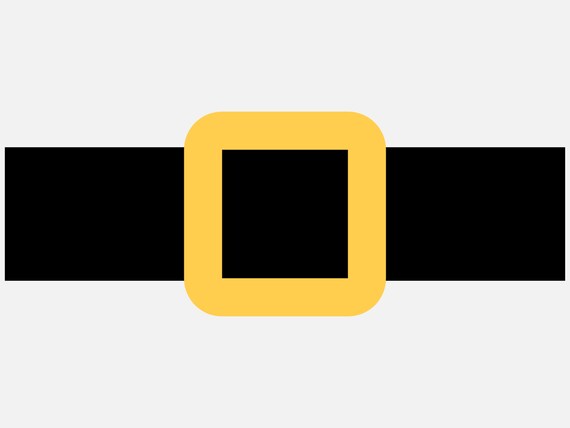 Santa Belt Buckle Clip Art